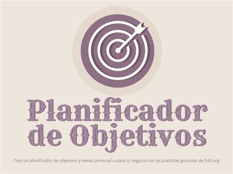 Crea Tu Planificador De Metas Y Objetivos Online