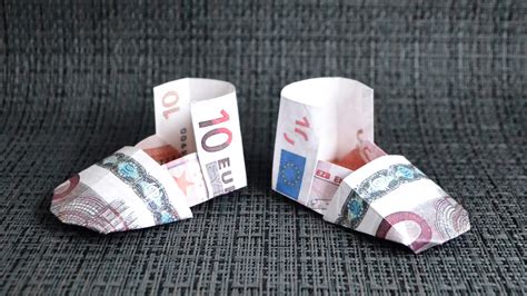 Origami STIEFEL Geldgeschenk GELD FALTEN Geschenk Money BOOTS