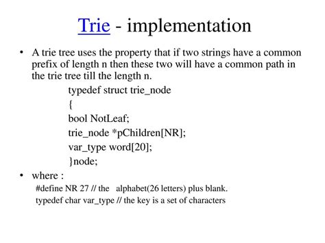 Generic Treestrie Compressed Trie Suffix Trie With Analysi Ppt