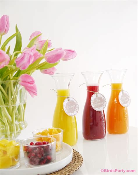 Styling A DIY Mimosa Bar With Free Printables Party Ideas Party