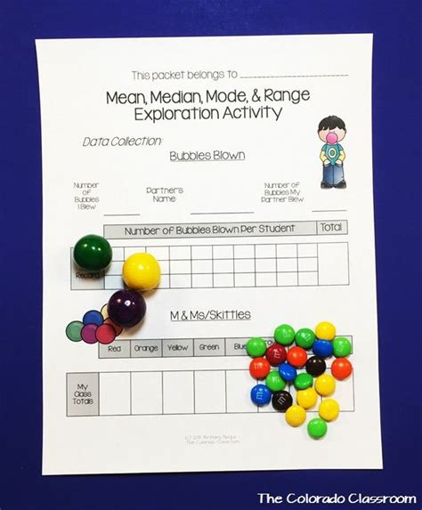 mean median mode and range are explored in this activity lesson pack complete with lesson