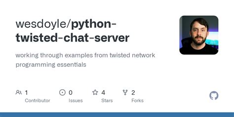 github wesdoyle python twisted chat server working through examples from twisted network