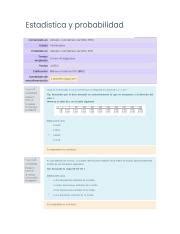 Estadistica Y Probabilidad Modalidad De Examenes Semana Segunda