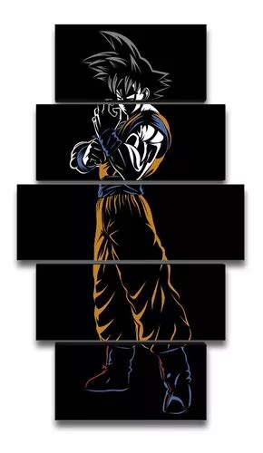 Cuadro Decorativo Goku Dragon Ball Minimalista Mx240 Meses sin interés