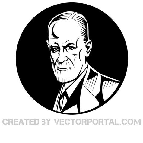 Sigmund Freud Portrait Ai Royalty Free Stock SVG Vector