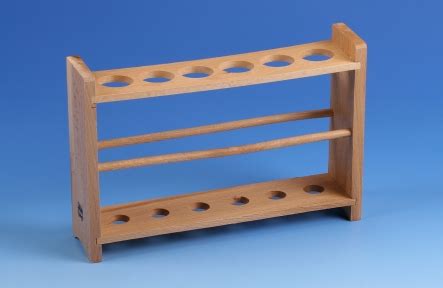 Reagenzglasgestell Mit 6 Bohrungen D 31 Mm Holz PHYWE