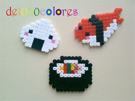Sushi Hama Beads Perler Beads For Jazzy Pinterest Sushi Hama
