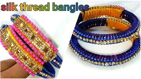How To Make Designer Silk Thread Bangles Innovative Ideas YouTube