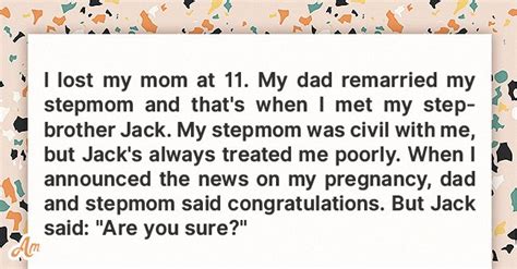 Woman Goes Off On Her Stepbrother For His Reaction To Her Pregnancy News