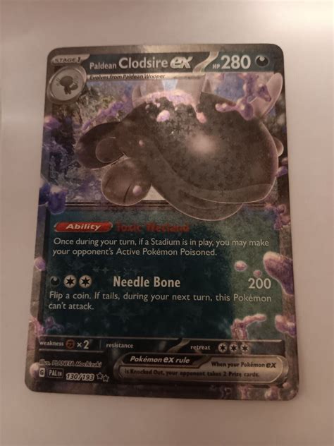 Paldean Clodsire ex 130 193 S V Paldea Evolved Double Rare Holo Pokémon