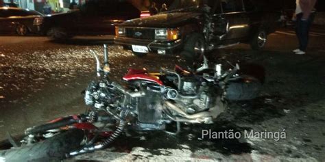 Imprudência motociclista de 20 anos sofre ferimentos grave após