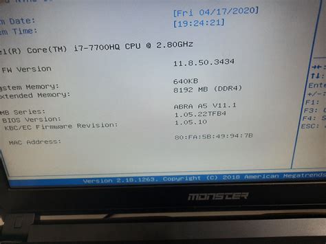 Çözüldü Monster Abra A5 v11 1 BIOS güncelleme Sayfa 5 Technopat Sosyal