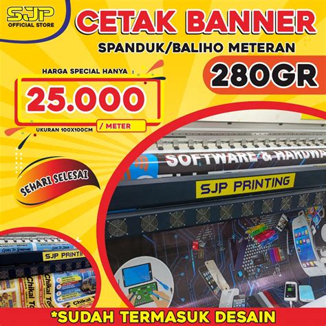 Jual CETAK MURAH SPANDUK BANNER BALIHO BACKDROP FLEXI 280 Gr 1