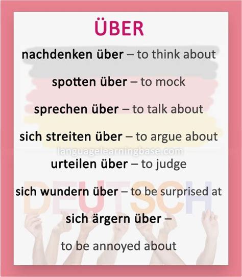Verben mit Präpositionen Verbs with prepositions learn German verbs