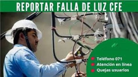 Como Reportar Fallas De Luz CFE Reportes 071 Y 01800