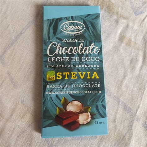 Copani Barra De Chocolate Con Leche De Coco Endulzado Con Stevia Review