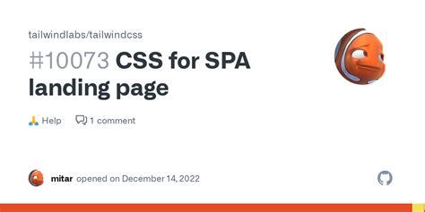 CSS For SPA Landing Page Discussion 10073 Tailwindlabs Tailwindcss