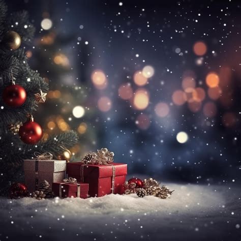 Premium AI Image A Pile Of Christmas Presents Gift Boxes Under