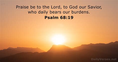 May 15 2023 Bible Verse Of The Day Psalm 68 19 DailyVerses Net