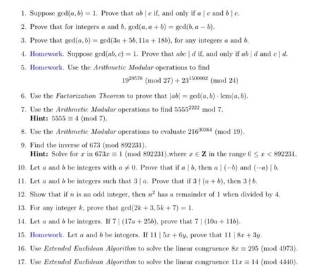 solved 1 suppose gcd a b 1 prove that ab∣c if and only