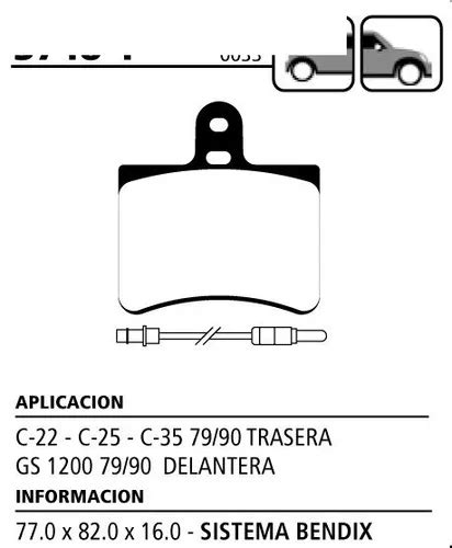 Juego Pastillas De Freno Delanteras Litton Auto Pick