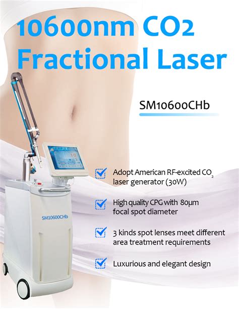 SM10600CHb Vaginal Tightening 10600nm CO2 Fractional Laser Skin