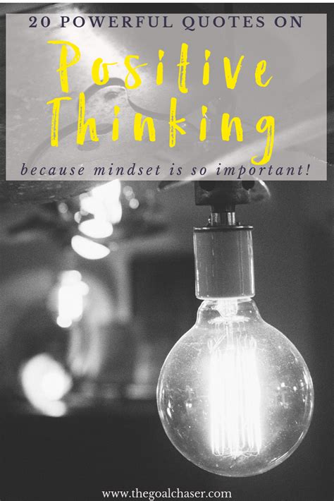 Quotes About The Importance Of Positive Thoughts With Images