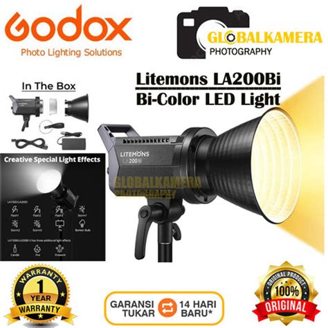 Jual Godox Litemons LA200Bi Bi Color 2800 6500K LED Light Jakarta