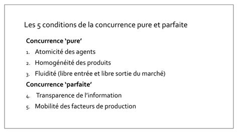 Chapitre Le Mod Le Offre Demande En Concurrence Pure Et Parfaite
