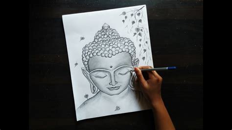How To Draw Lord Buddha Easy Pencil Drawing Easy Line Art Gautam