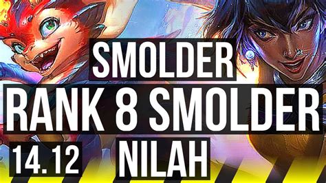 SMOLDER Lulu Vs NILAH Yuumi ADC 14 1 8 Legendary Rank 8