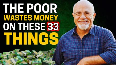 Dave Ramsey Things Poor People Waste Money On In Youtube