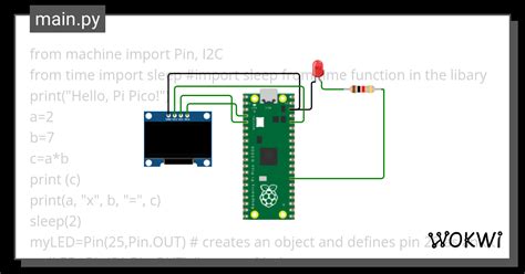 Pi Pico Lesson1 Wokwi ESP32 STM32 Arduino Simulator