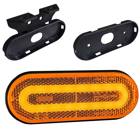 Lampa Obrysowa LED 12 24V FT 072 Obrysówka boczna pomarańczowa NEON