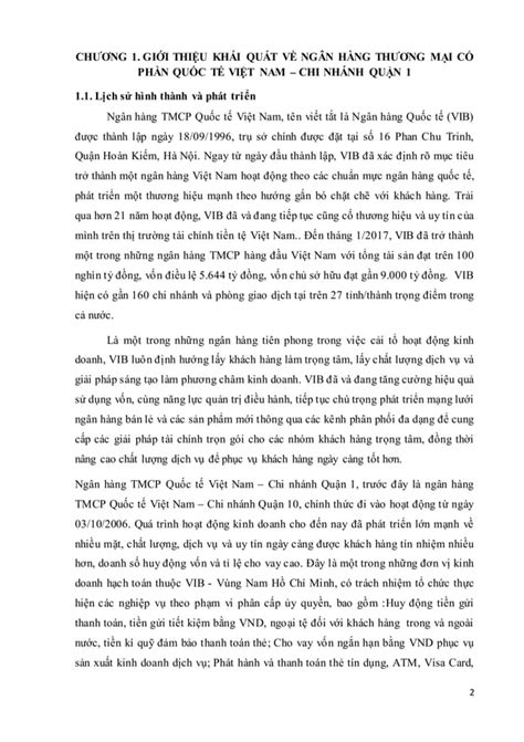 Đề tài Quy trình cấp tín dụng sản phẩm cho vay mua xe ô tô tại VIB PDF