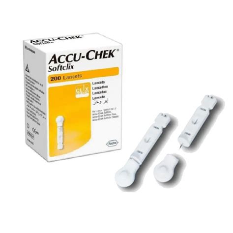 LANCETA SOFTCLIX BRANCA ACCU CHEK C 200 EXCLUSIVO CBS Med