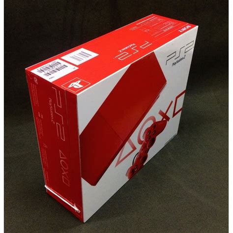 Caixa Vazia Playstation 2 Slim Vermelho De Madeira Mdf Escorrega o Preço