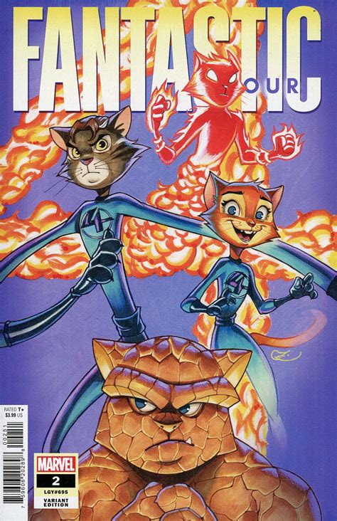 Fantastic Four Vol Cover D Variant Chrissie Zullo Cat Cover