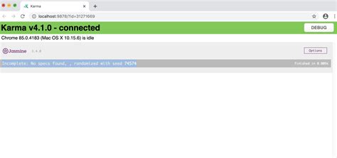 Incomplete No Specs Found After Upgrading To Angular V9 Issue 9