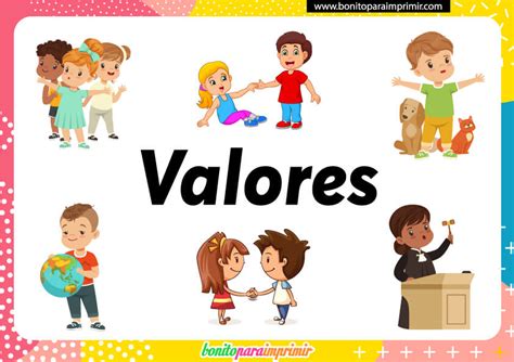 Los Valores Bonito Para Imprimir Nbkomputer