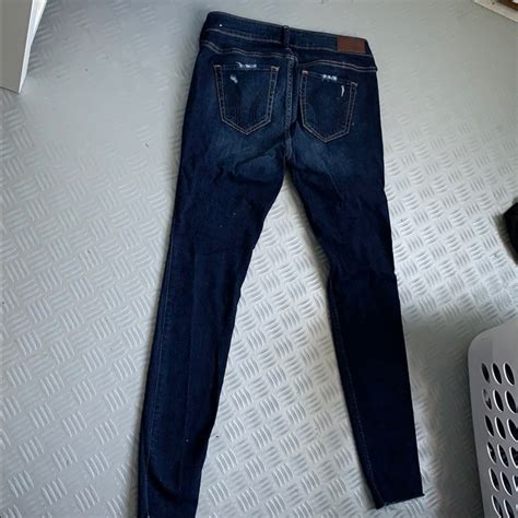 Hollister Ripped Low Rise Super Skinny Jeans Gem
