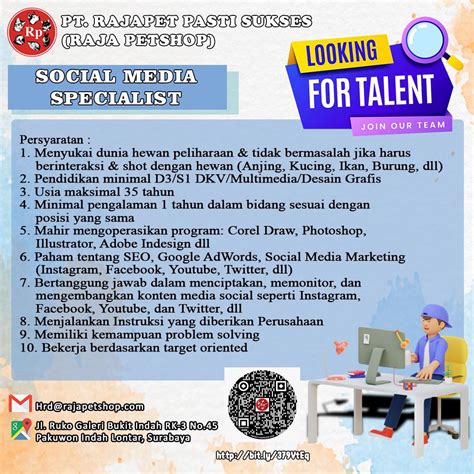 Lowongan Kerja Social Media Specialist Surabaya AtmaGo