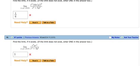 solved find the limit if it exists if the limit does not