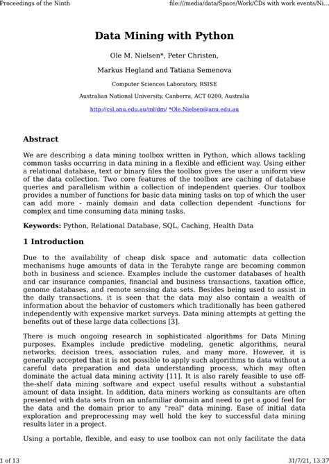 pdf data mining with python