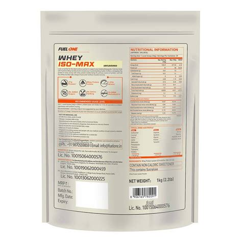 Fuel One Whey Iso Max 1 Kg Creatine Monohydrate Unflavoured 100g