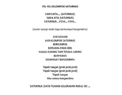 Contoh Yel Yel Kelompok Lucu Untuk Berbagai Acara