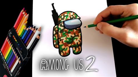 COMO DIBUJAR AMONG US 2 IMPOSTOR CAMUFLAJE How To Draw Among Us 2