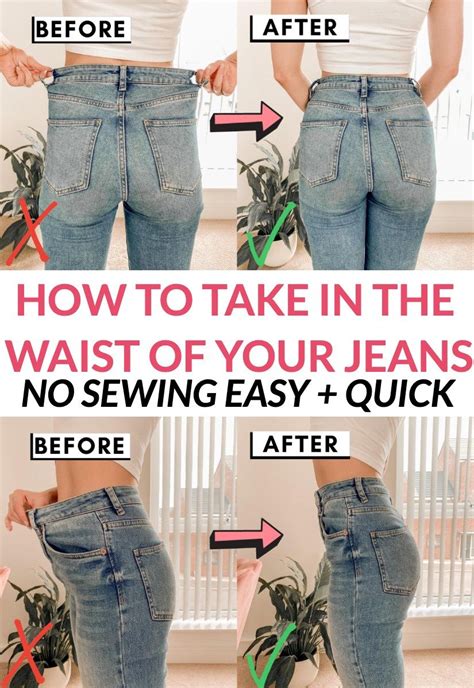 How To Take In The Waist Of Your Jeans Artofit