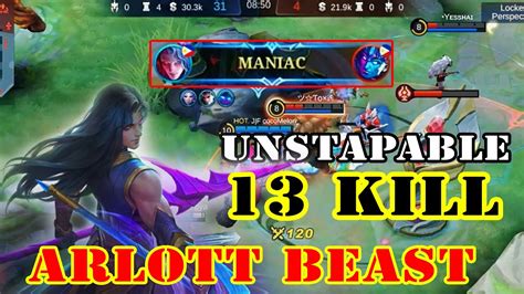 Arlott The Beast Top Global Rank Game Youtube