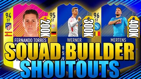 200K 300K 400K HYBRIDS SQUAD BUILDER SHOUTOUTS FIFA 18 ULTIMATE TEAM